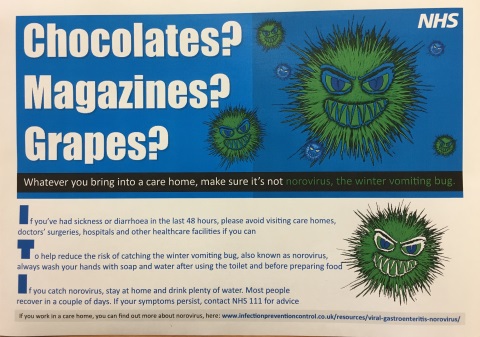 Viral gastroenteritis/Norovirus Poster for Care Homes - Infection ...