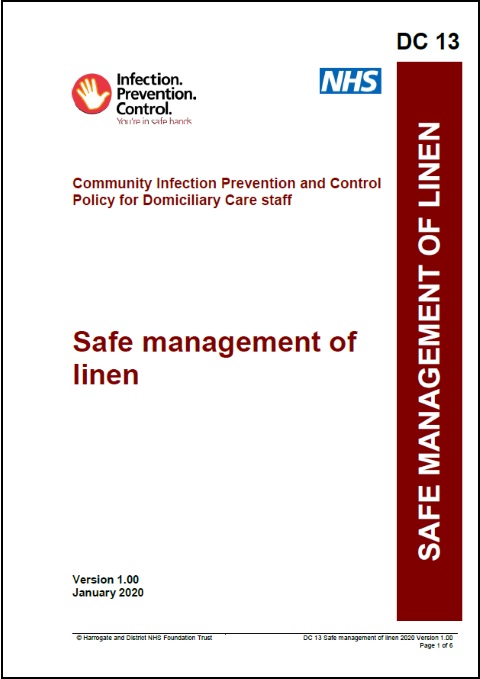Safe management of linen Policy for Domiciliary Care staff - Infection ...